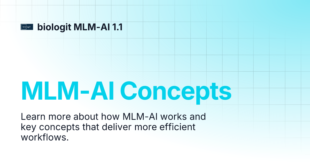 MLM-AI Concepts | biologit MLM-AI 1.1