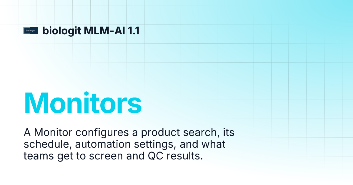 Monitors | biologit MLM-AI 1.1